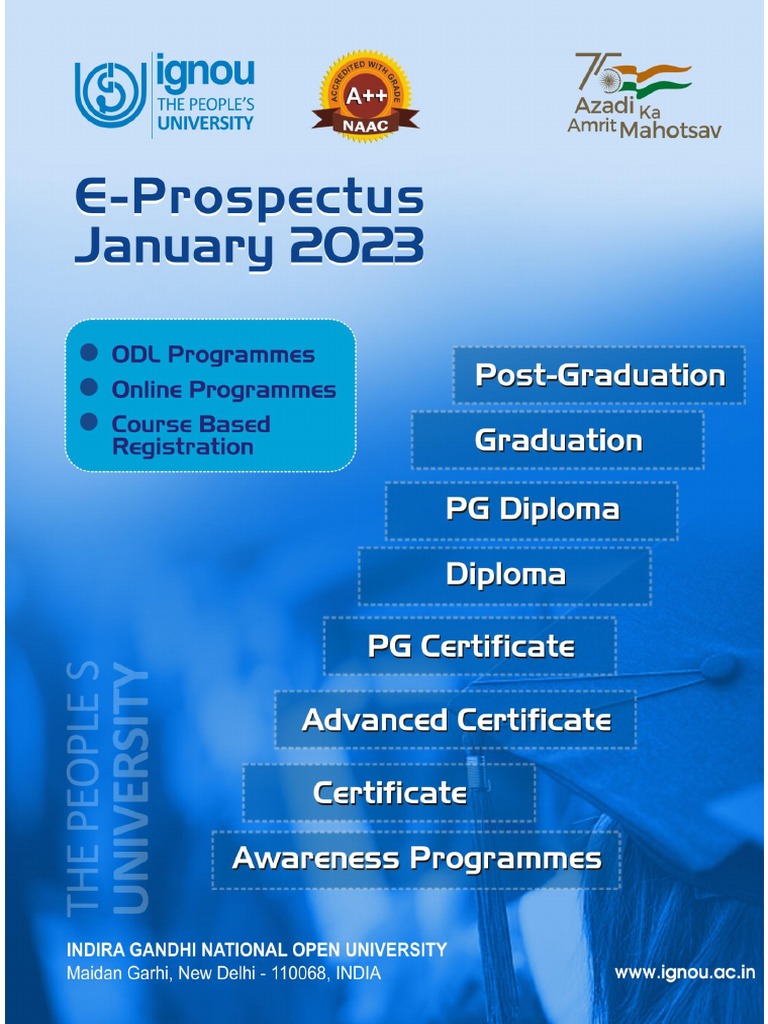 Common Prospectus English | PDF | Academic Degree | Bachelor's Degree