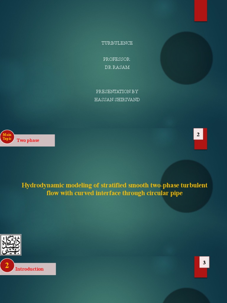 Turbulence Presentation | PDF | Fluid Dynamics | Turbulence