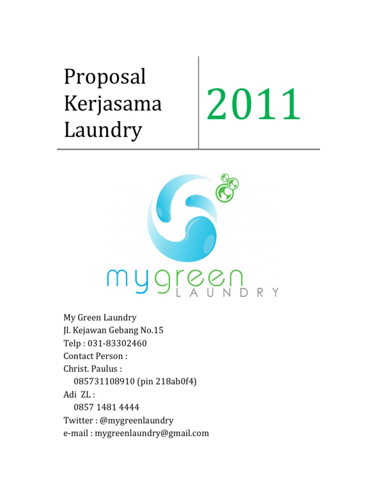 Proposal Kerjasama Laundry | PDF