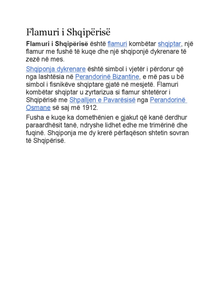 Flamuri I Shqipërisë | PDF