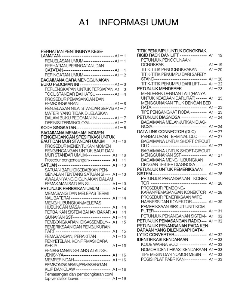 A1 Informasi Umum | PDF