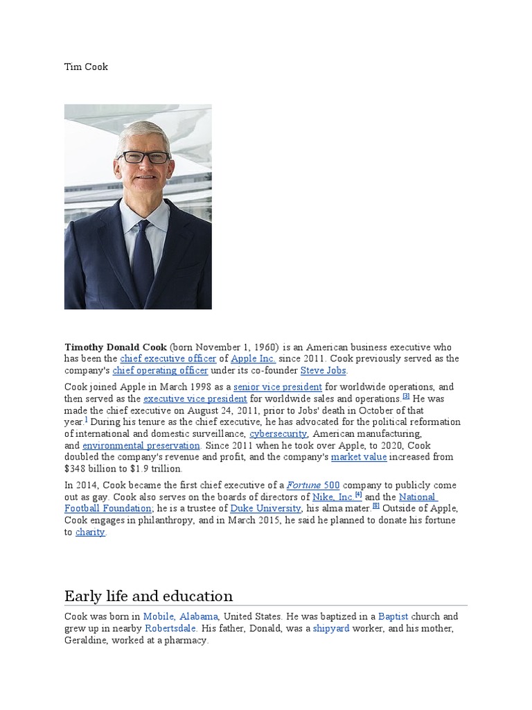 Tim Cook | PDF