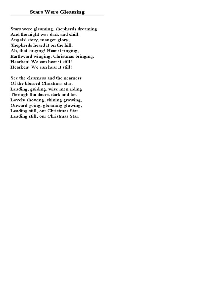 Stars Were Gleaming | PDF