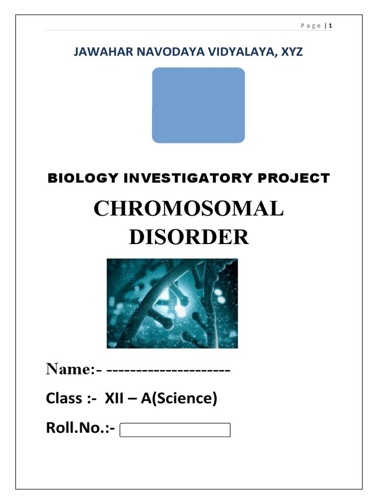 Chromosomal Disorder | PDF | Human Diseases And Disorders | Diseases ...