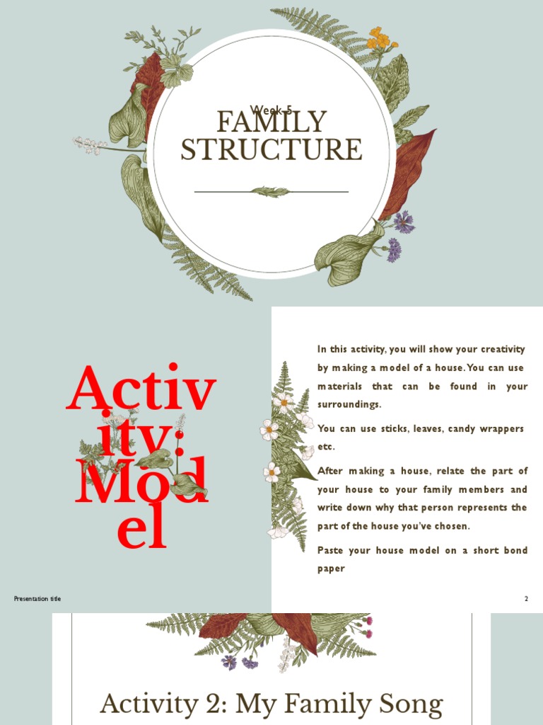 Week 5 Q2 | PDF | Family | Parent