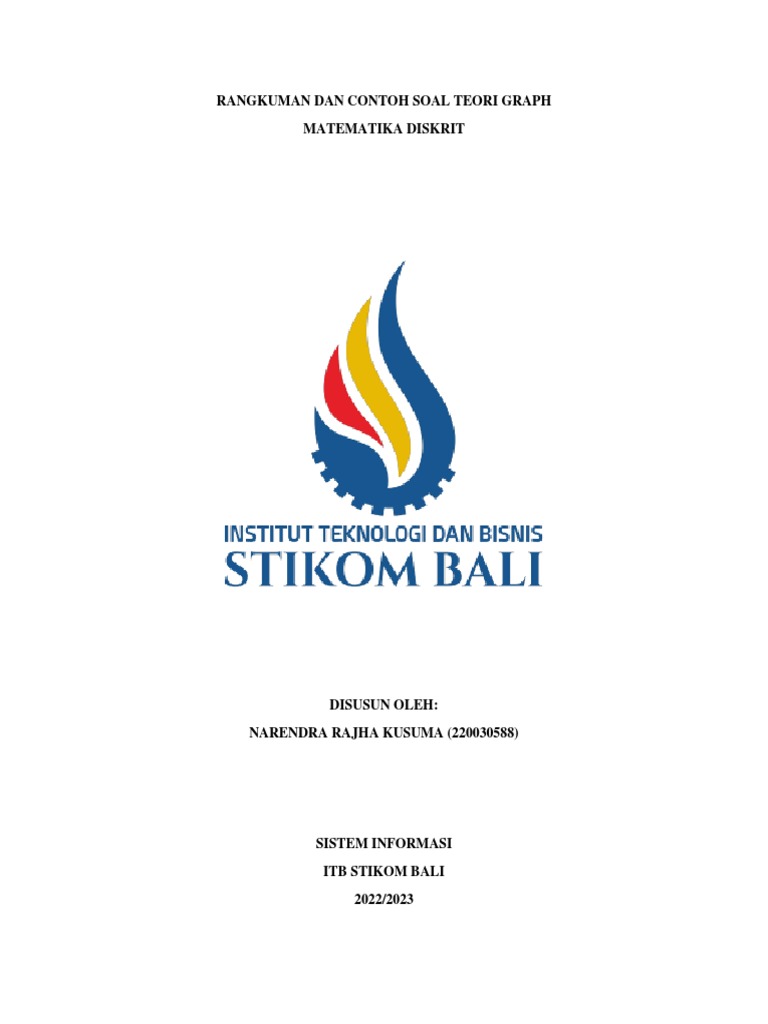 Rangkuman Dan Contoh Soal Teori Graph | PDF