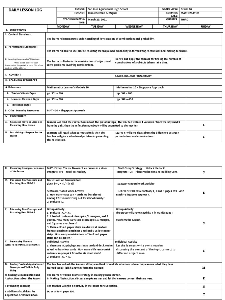 DLL G10 Combination | PDF | Learning | Mathematics