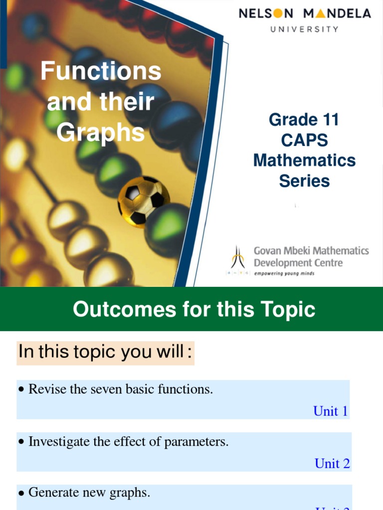 Grade 11 Math: Functions & Graphs | PDF | Function (Mathematics) | Trigonometric Functions