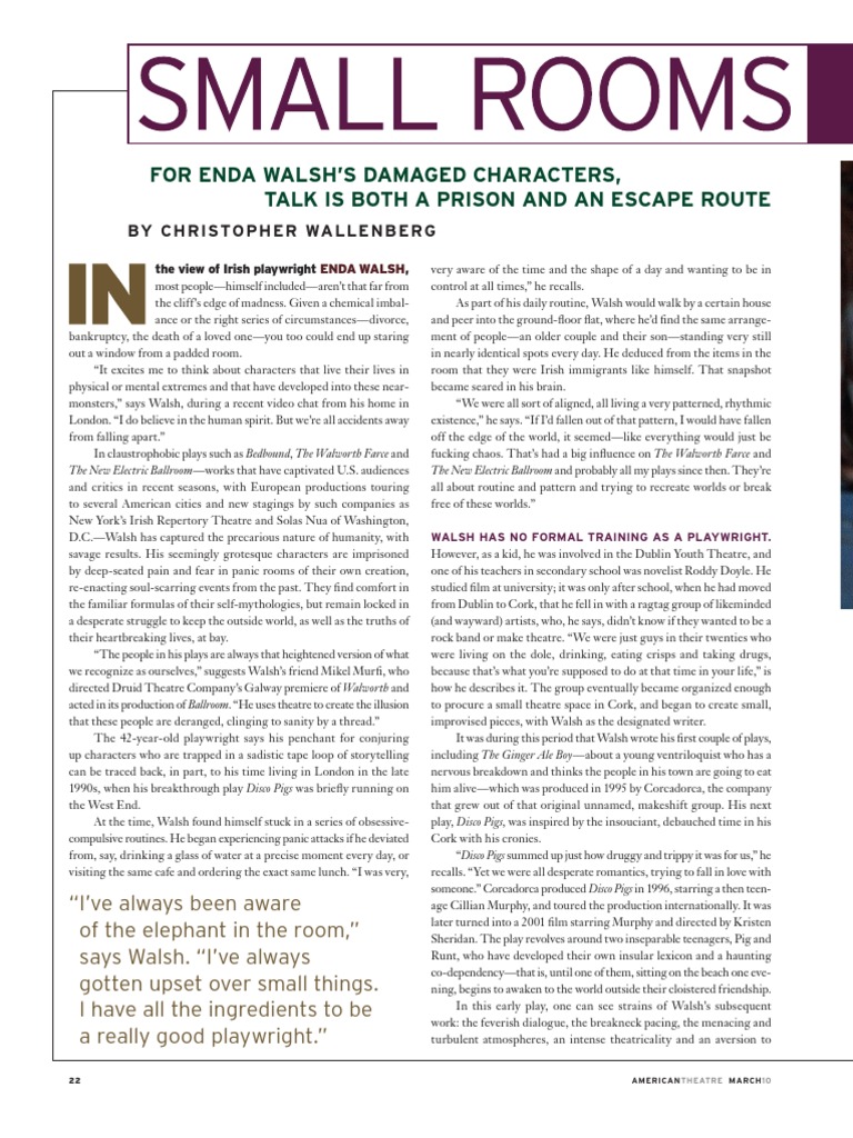 Enda Walshs Damaged Characters | PDF | Leisure