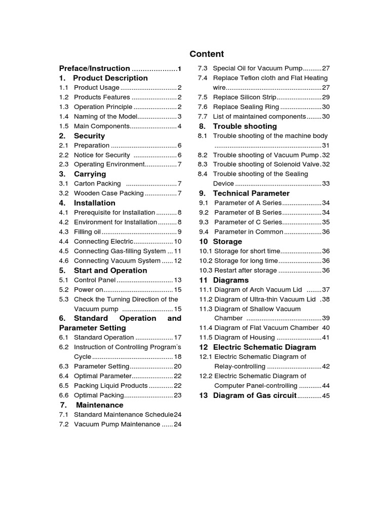 HVC Double Chamber Vacuum Packing Machine Manual | PDF | Vacuum ...
