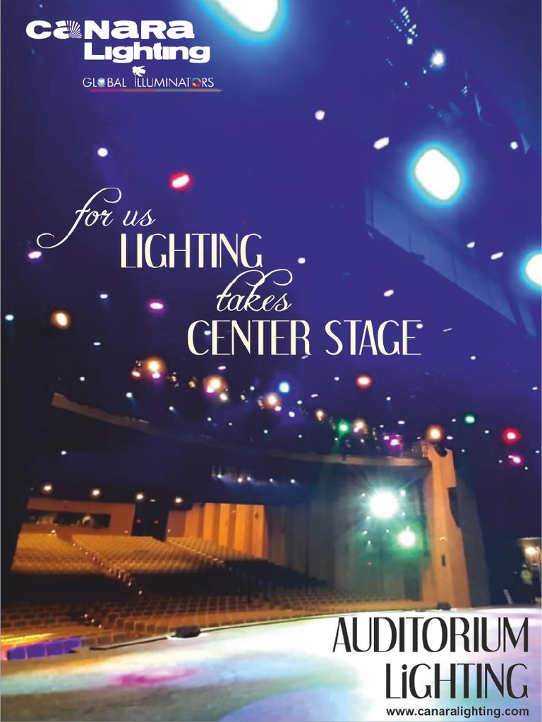 Canara Lighting - Auditorium Solution Catalog | PDF | Electric Motor ...