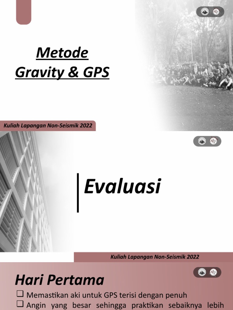 Evaluasi Metode Gravity dan GPS | PDF