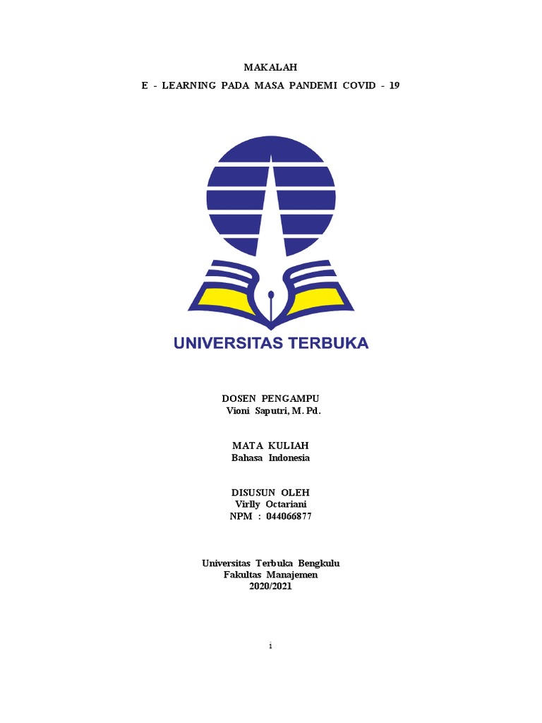 MAKALAH E-Learning | PDF