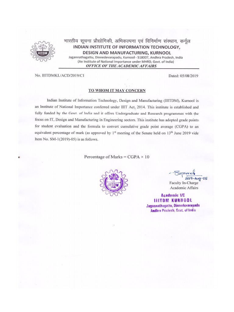 CGPA Conversion | PDF