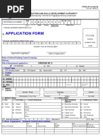 TESDA OP CO 05 F26 Application Form For Assessment | PDF