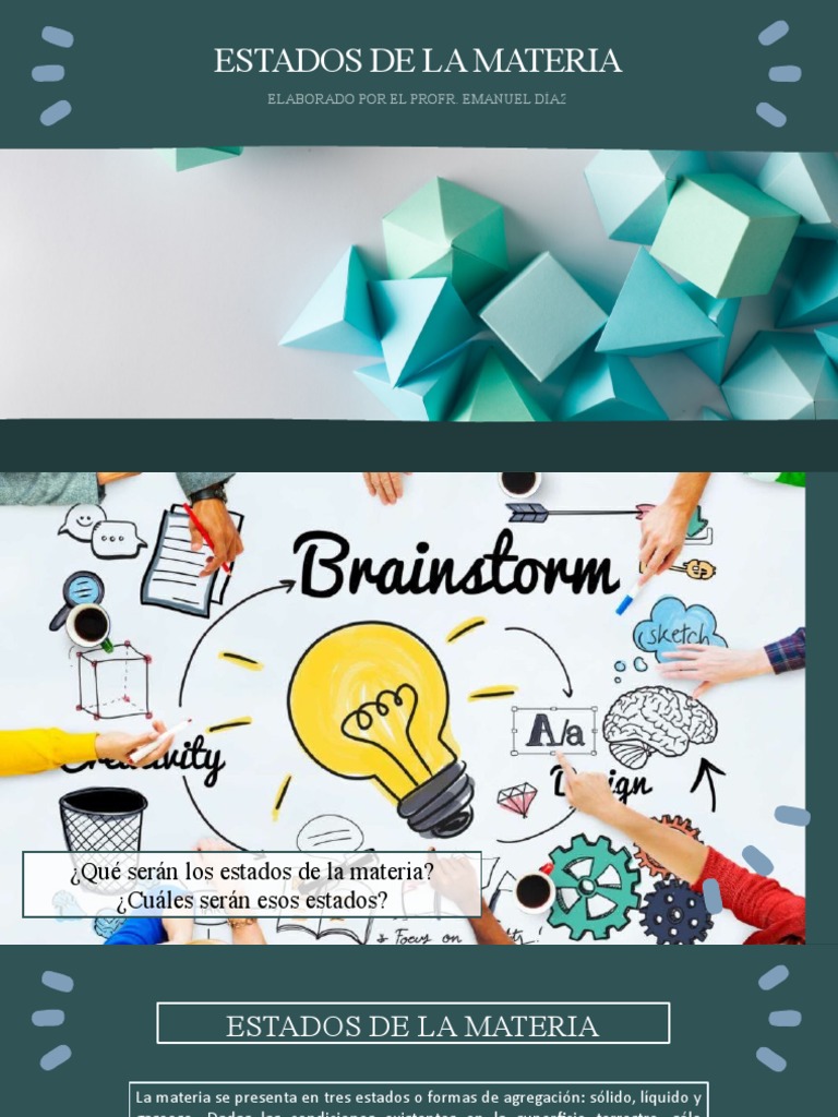 Estados de La Materia | PDF