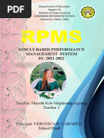 Complete RPMS Portfolio for MT I-IV 2023-2024 | PDF | Mentorship | Learning