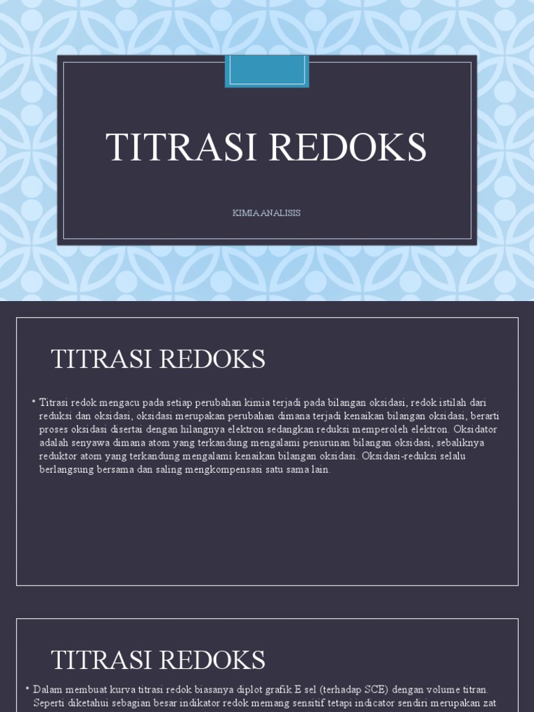Titrasi Redoks | PDF