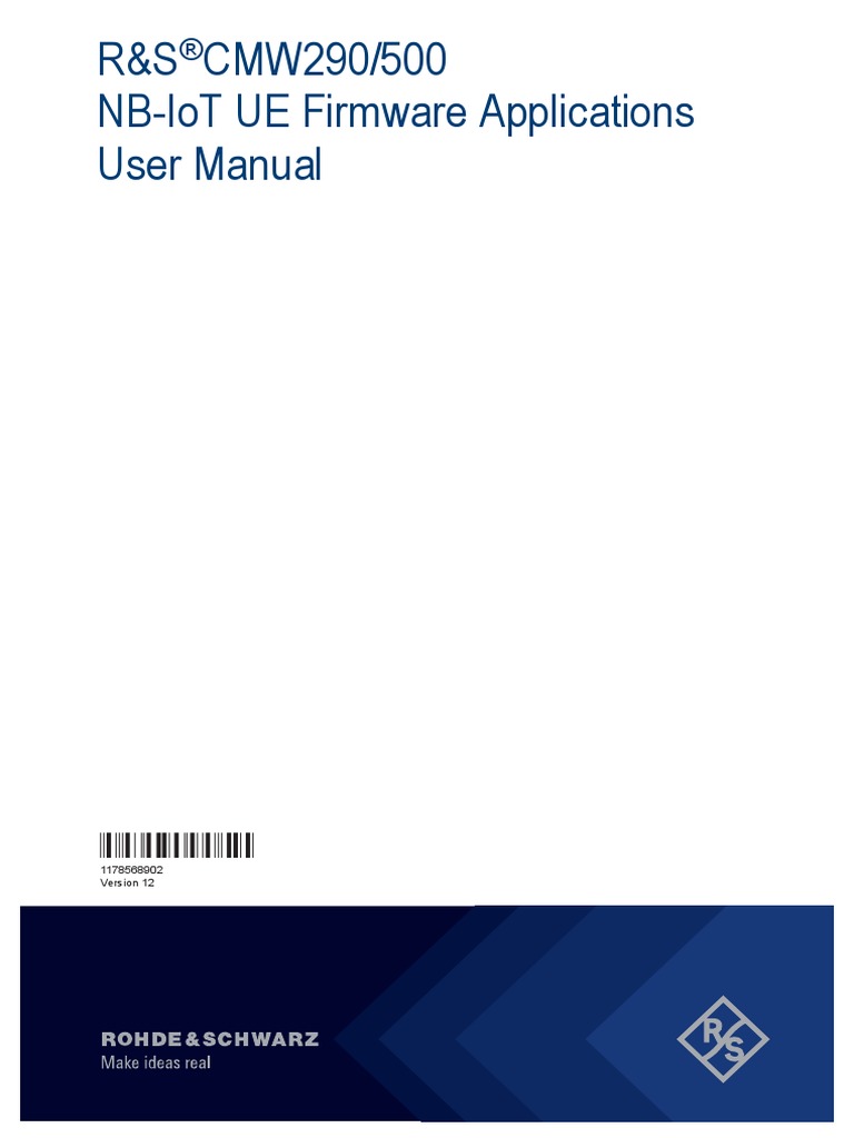 CMW NBIoT UE UserManual V3-8-30 en 12 | Download Free PDF | Application Software | World Wide Web