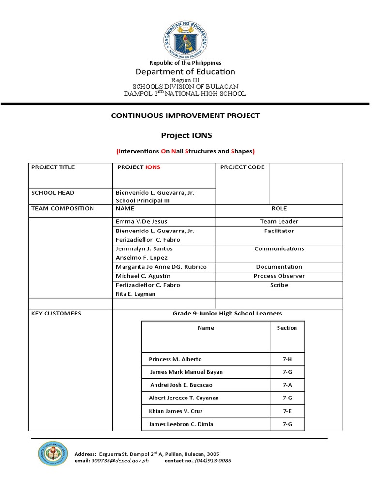 CIP Project Proposal Editted | PDF | Health Sciences | Nutrition