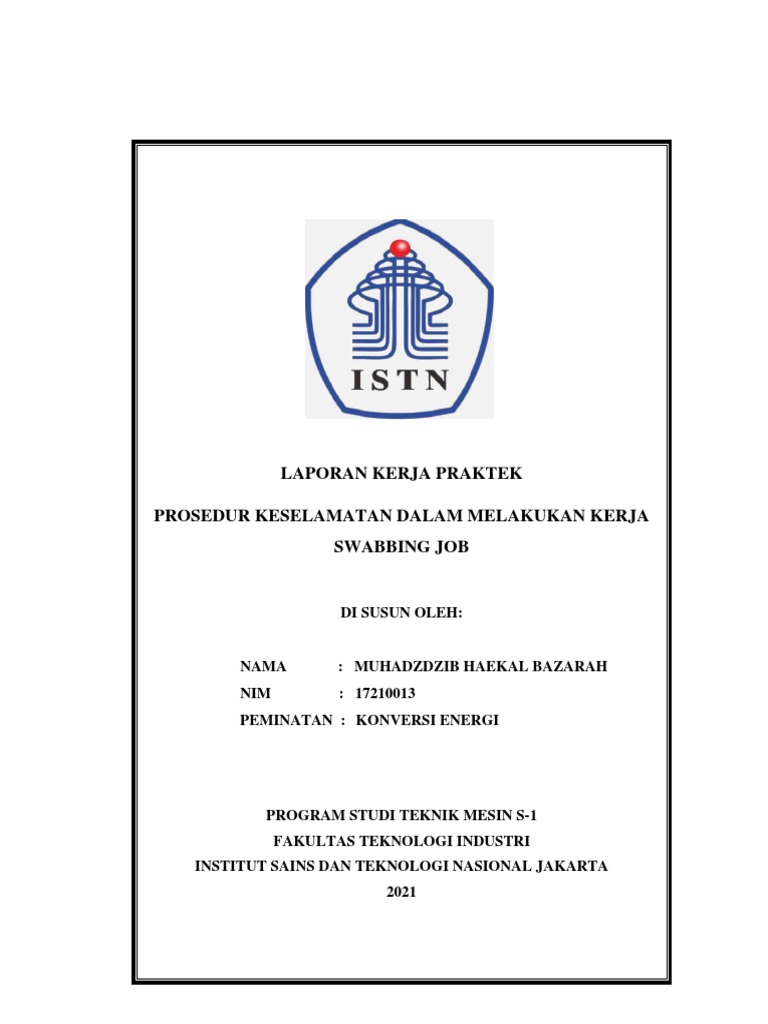 Contoh Laporan Kerja Praktek | PDF