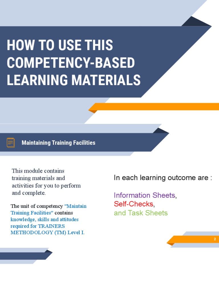 How To Use This Competency-Based Learning Materials | PDF ...