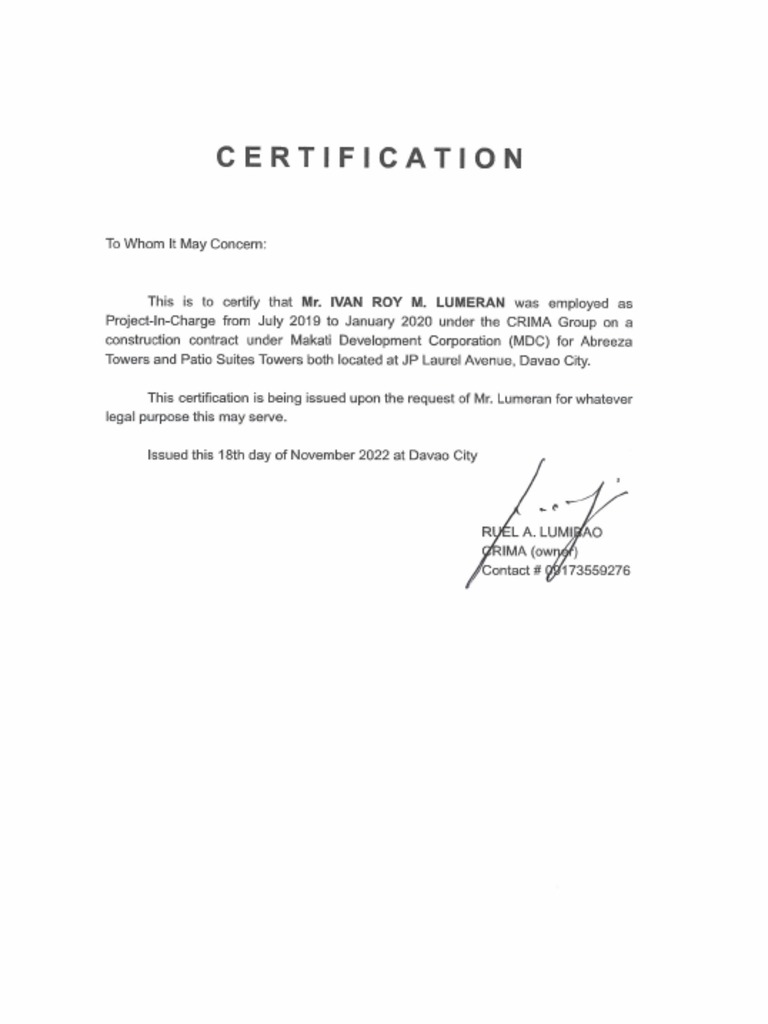 Ivan Roy Lumeran | PDF