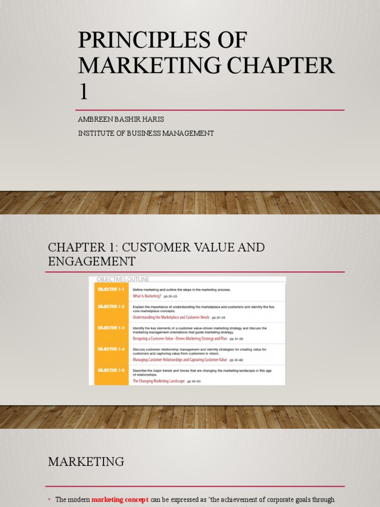 Marketing Principles by Ambreen Bashir | PDF | Entrepreneurship | Marketing