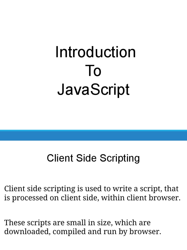 JavaScript Intro | PDF | Java Script | Variable (Computer Science) JavaScript Intro | PDF | Java Script | Variable (Computer Science)