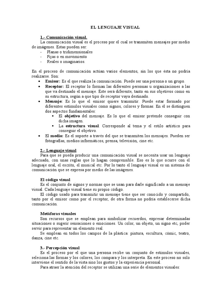 Tema 1 Plastica | PDF | Comunicación | Imagen