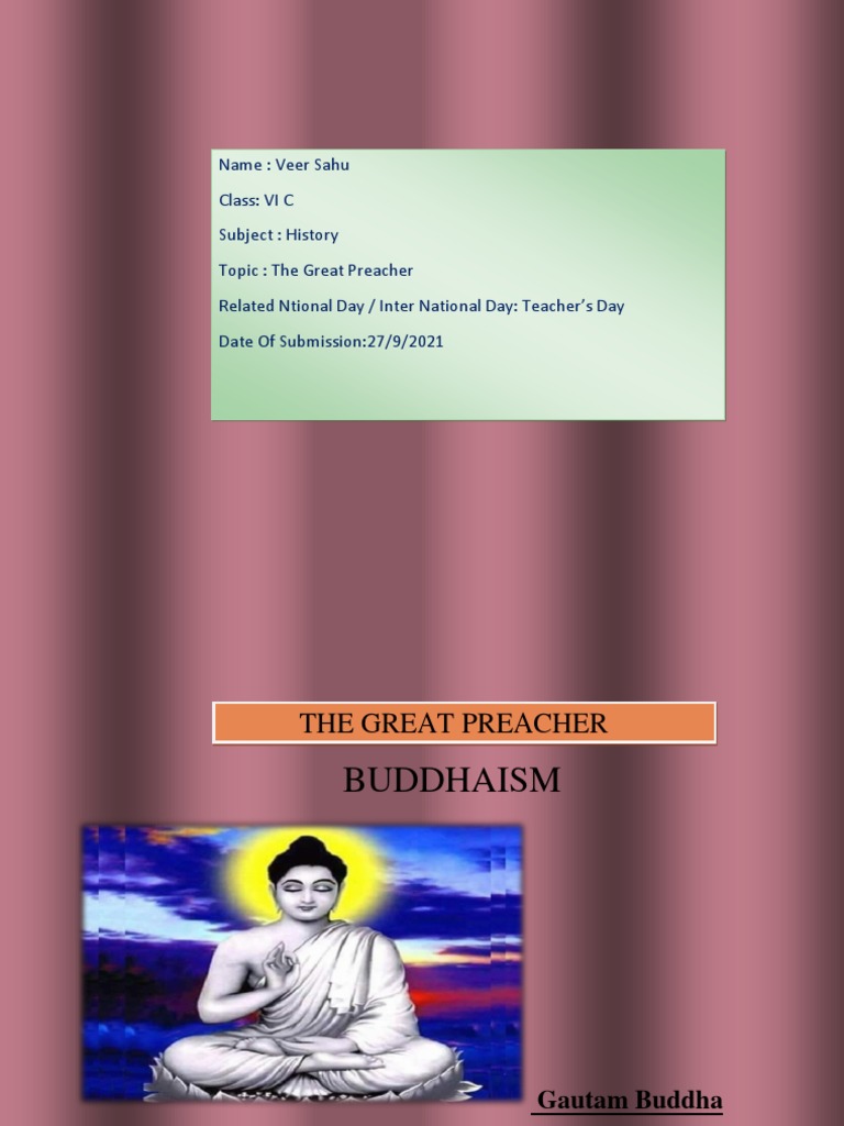 The Life and Teachings of Gautama Buddha: An Overview of His Role as a ...