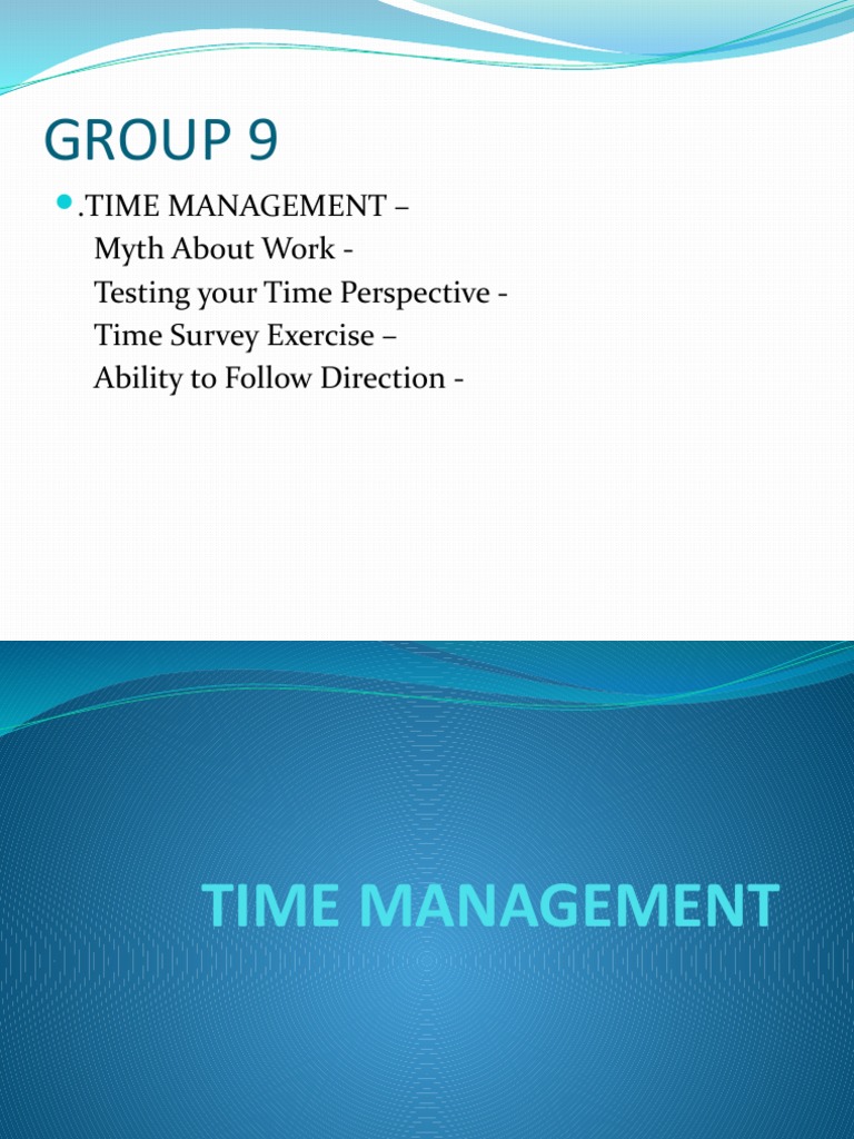 TIME-MANAGEMENT | PDF