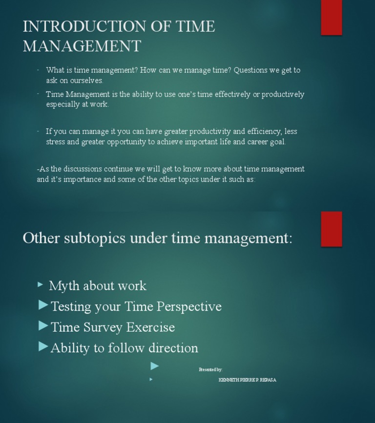 Effective Time Management Strategies | PDF