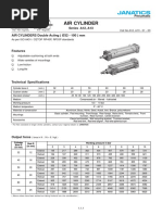 JANATICS Cylinder Catalogue | PDF | Switch | Mechanical Engineering