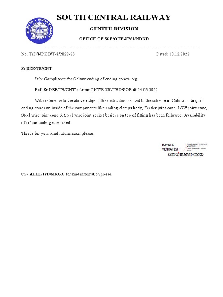 Colour Code Ending Cones | PDF