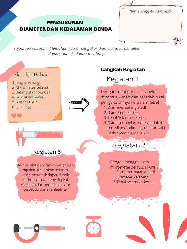 Pengukuran Diameter Dan Kedalaman | PDF