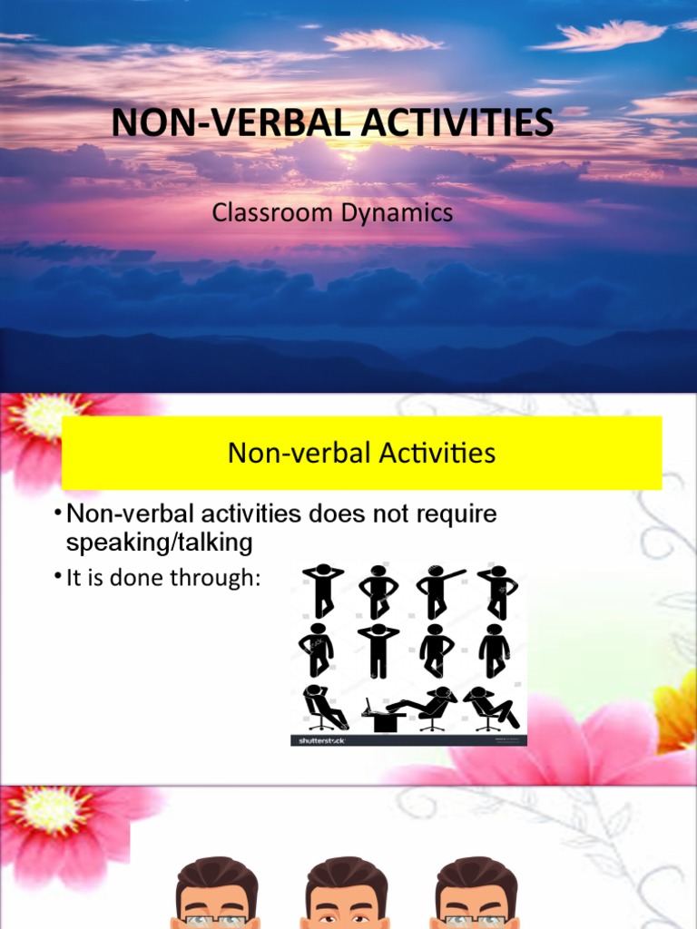 Non-verbal Classroom Activities to Build Trust and Communication | PDF