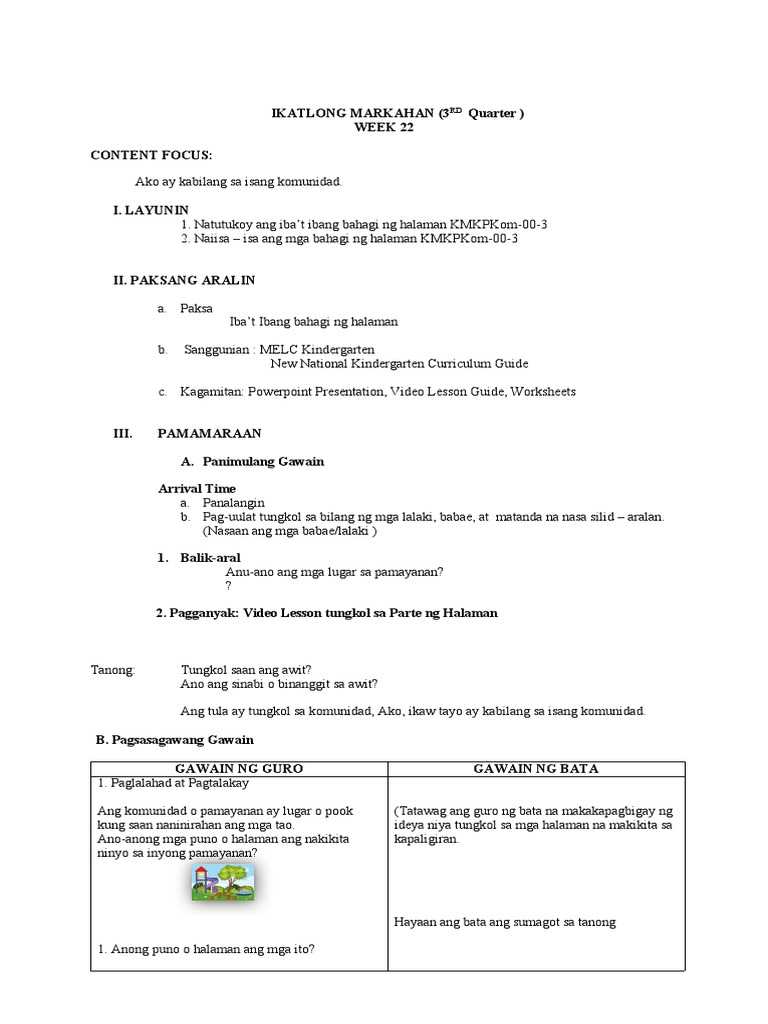 COT-Q3-week - 26 Mga Bahagi NG Halaman | PDF