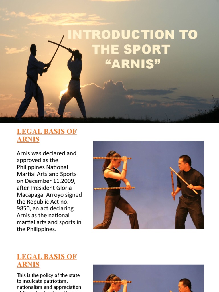 Introduction To The Sport "Arnis" | PDF | Combat Sports