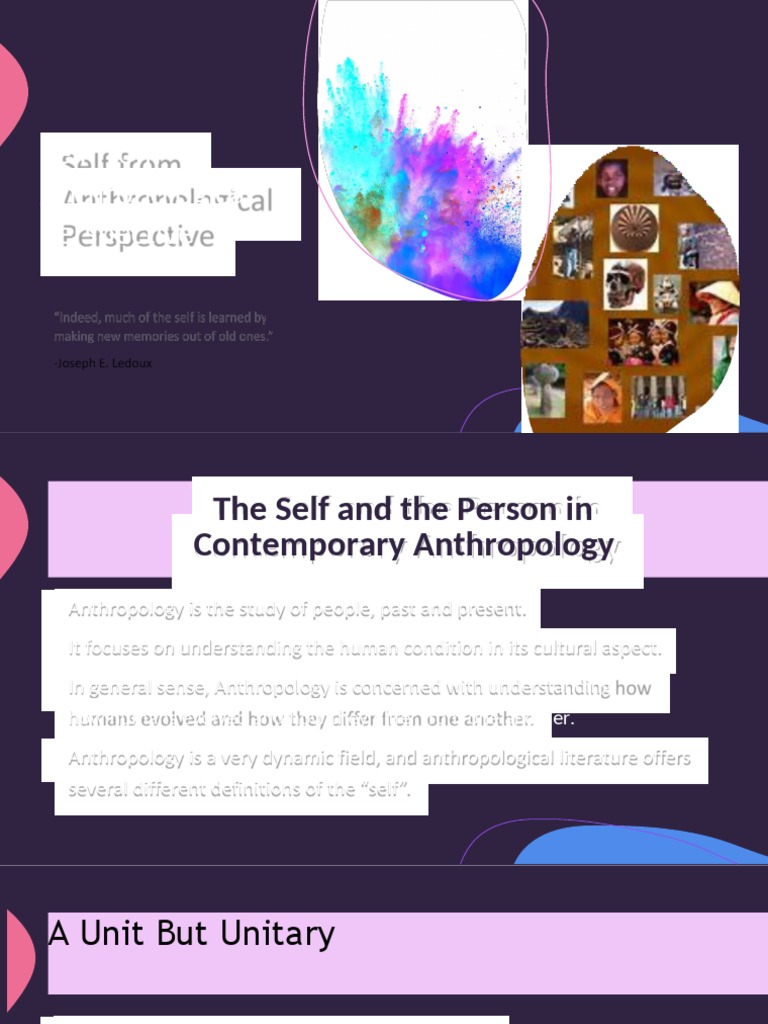 Self From Anthropological Perspective | Download Free PDF | Self ...