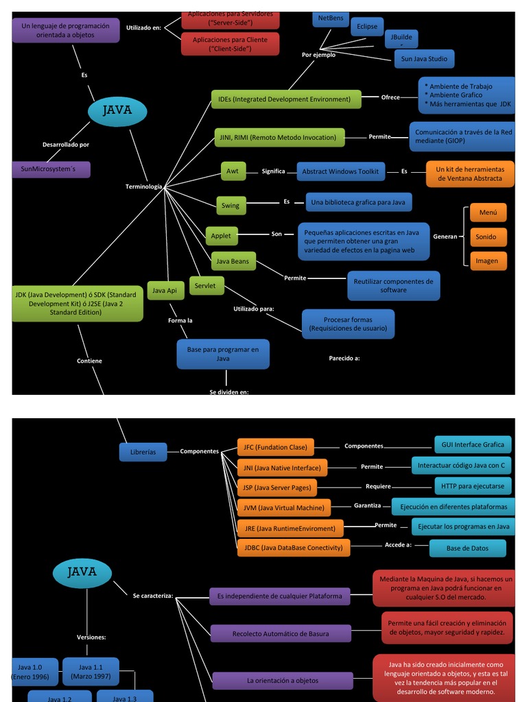 Mapa Conceptual de Java | PDF