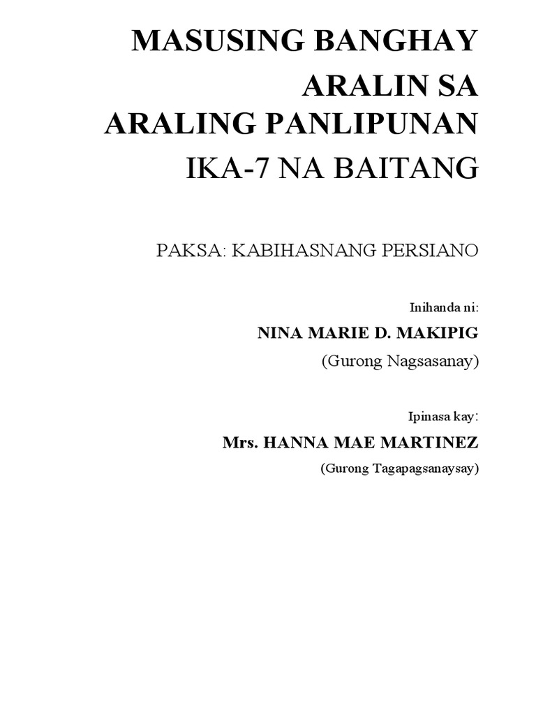 Imperyong Persian (MAKIPIG) | PDF