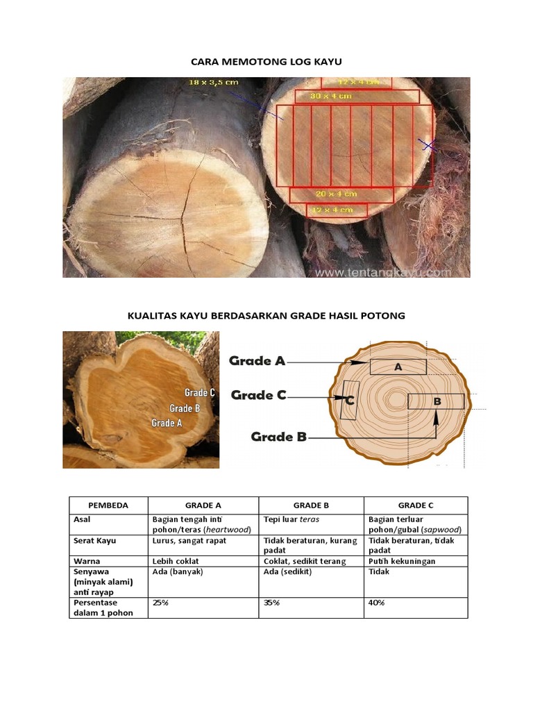 Kualitas Kayu Berdasarkan Grade Hasil Potong | PDF Kualitas Kayu Berdasarkan Grade Hasil Potong | PDF