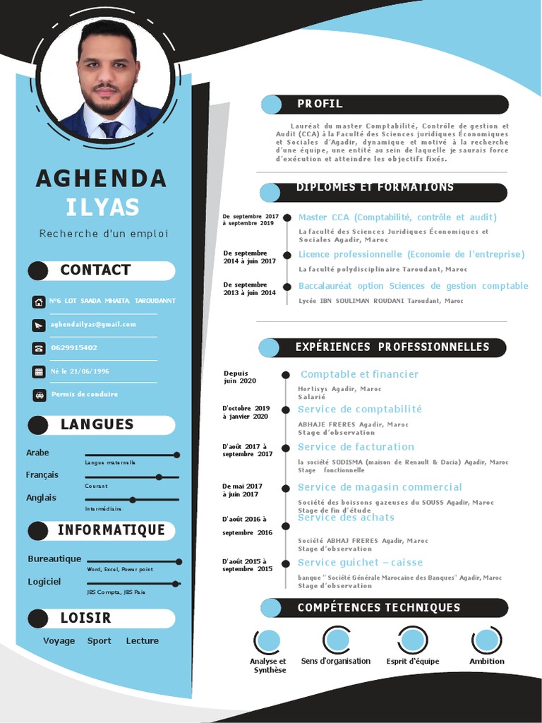 CV Ilyas Aghenda Actualiser | PDF