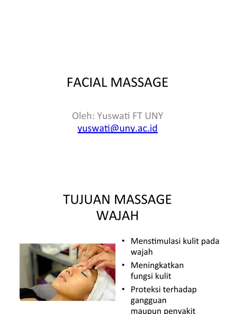 Manfaat dan Teknik Facial Massage | PDF