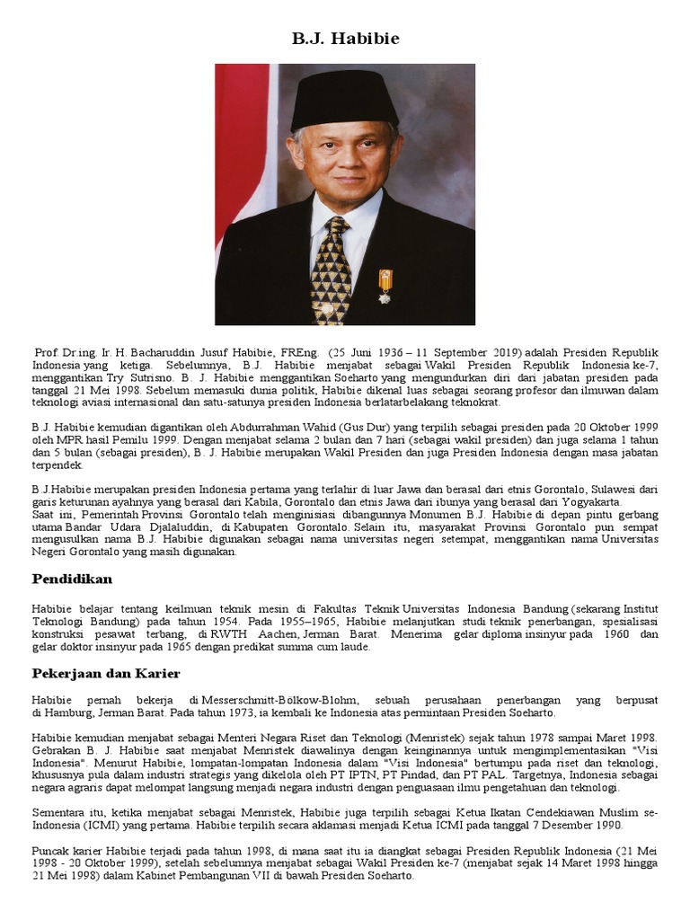 BJ Habibie | PDF