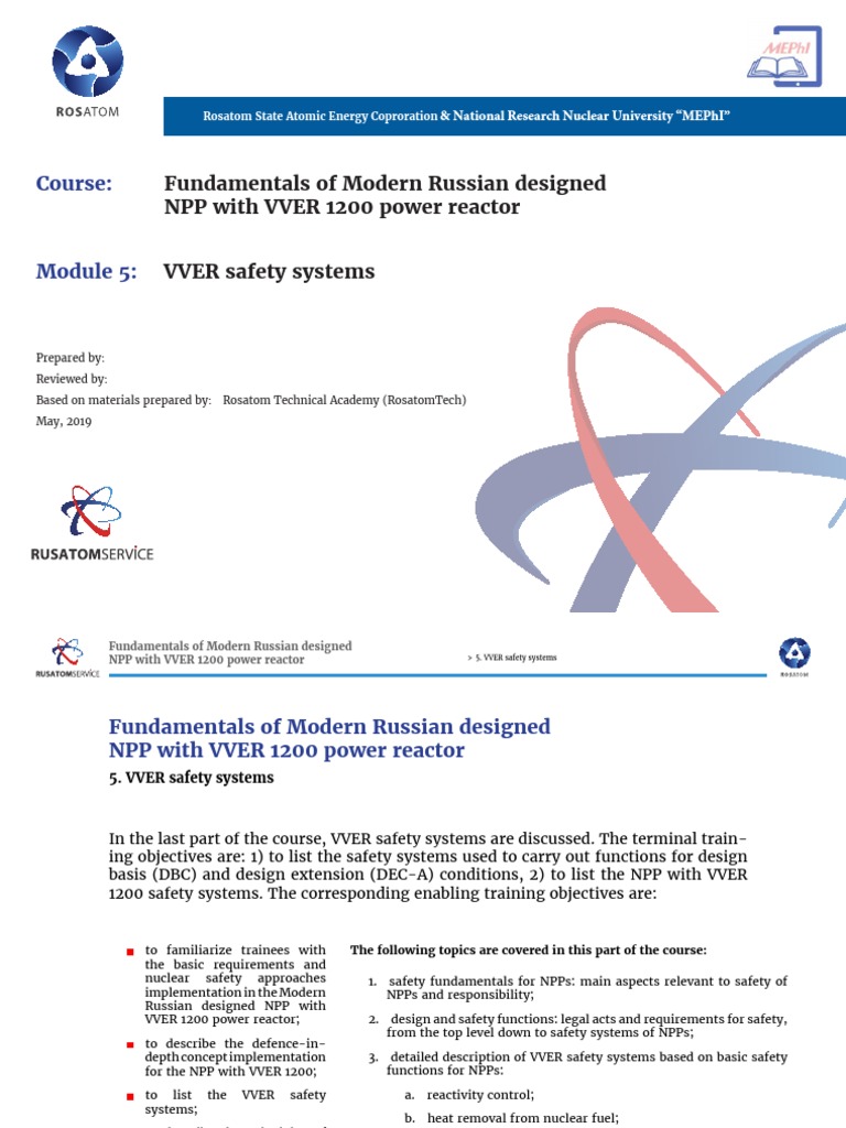 VVER Safety Systems | PDF | Nuclear Power Plant | Nuclear Reactor