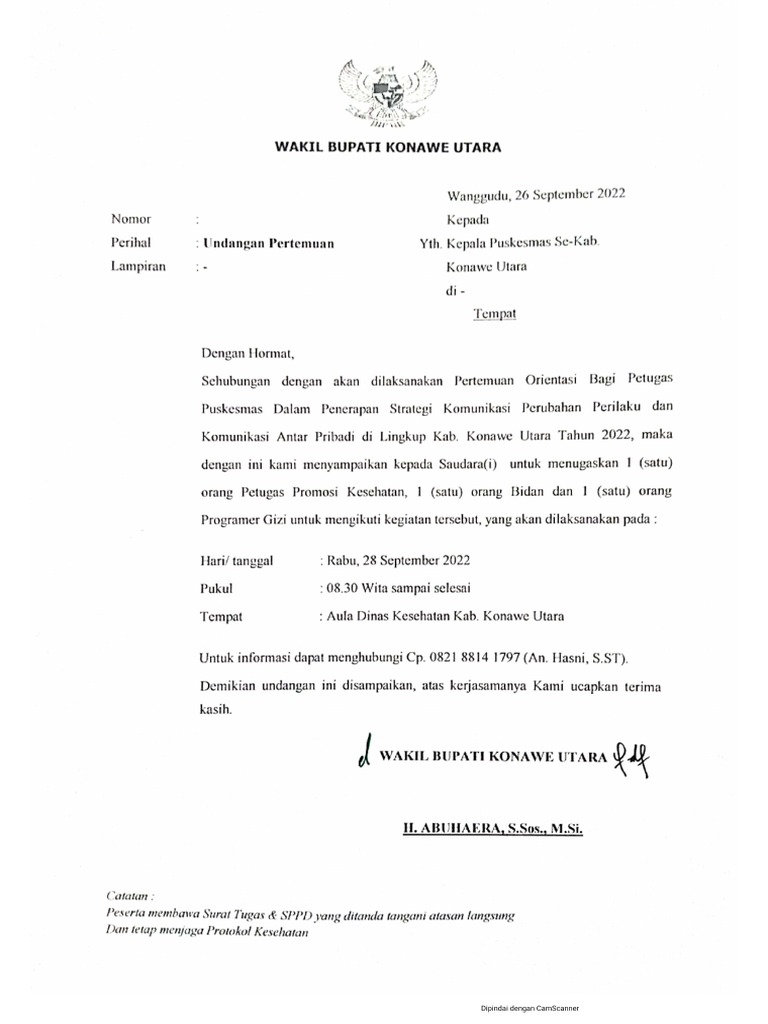 Surat Pertemuan | PDF