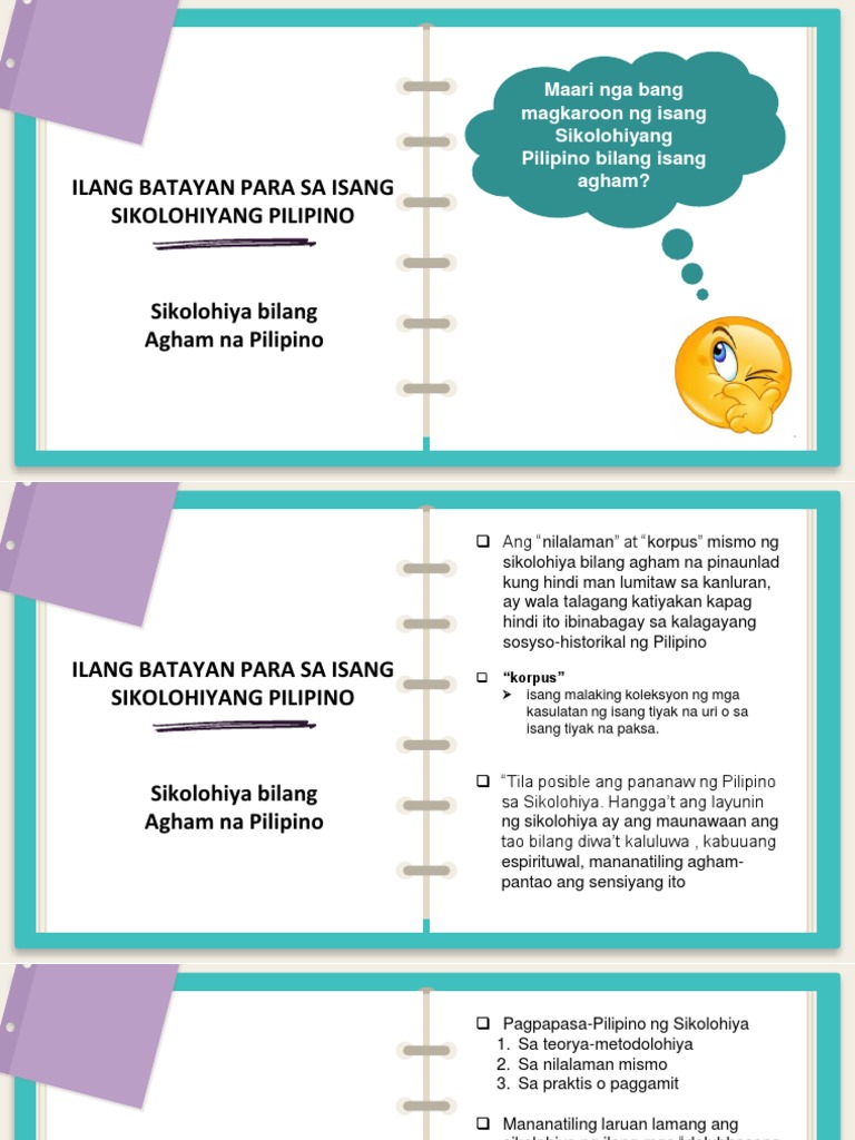 Ilang Batayan para Sa Isang Sikolohiyang Pilipino | PDF