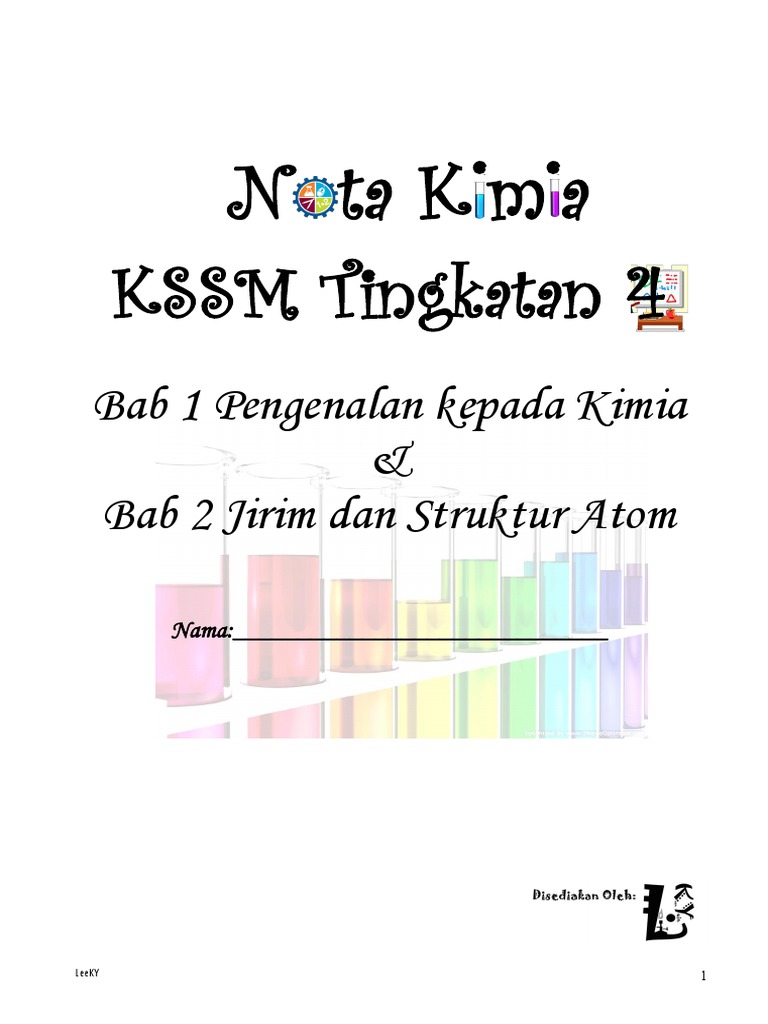 Nota Kimia F4 Bab 1 & 2? ?? | PDF